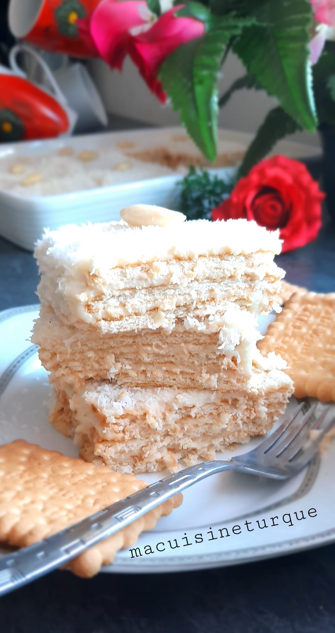 Recette de gâteau turc facile avec des petits-beurre – Ma Cuisine Turque