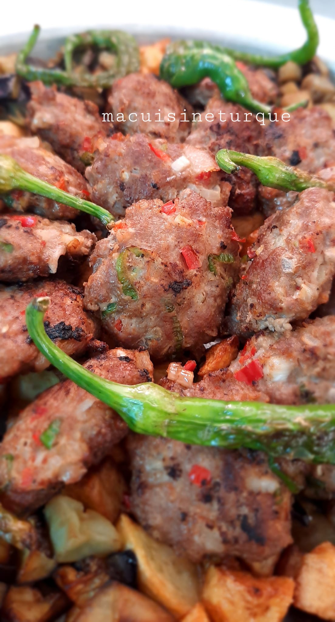 Koftes aux poivrons , biberli koftesi – Ma Cuisine Turque